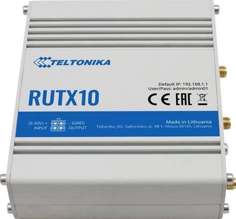 Маршрутизатор гигабитный Teltonika RUTX10 индустриальный – фото, отзывы ...