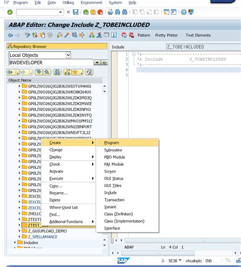 02 18 Include Programs SAP ERP 따라하기 ABAP FI CO MM SD PP