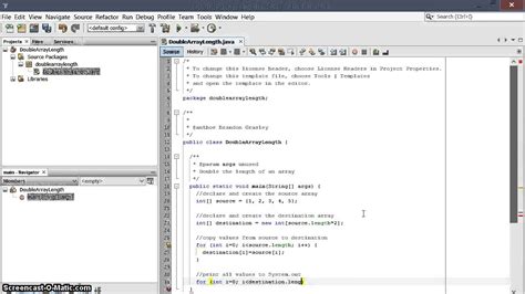 Double The Size Of An Array In Java Youtube
