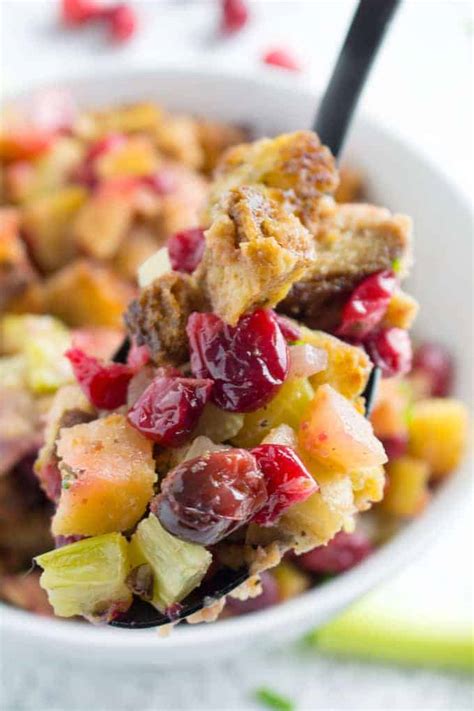 Cranberry Stuffing Recipe Gluten Free • Dishing Delish