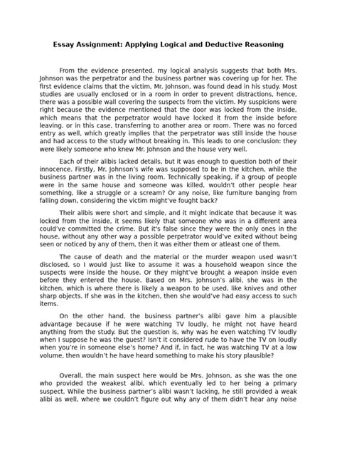 Essay Assignment Pdf