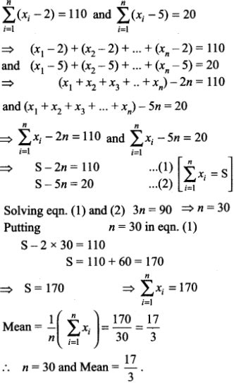 if observations x1 x2 x3 … xn for the variable x has n values is such
