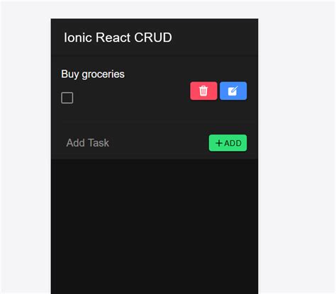 Building A Crud Mobile App With Ionic Framework And React