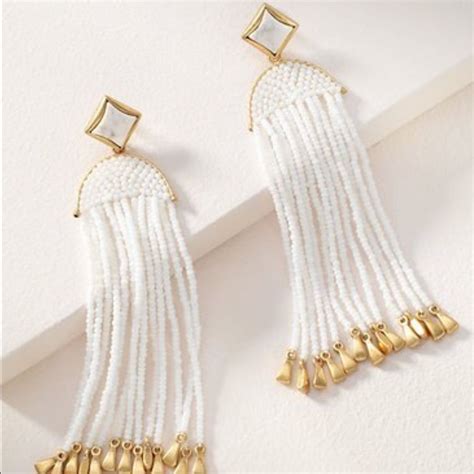 Stella And Dot Ashley Tassel Earrings In 2024 Tassel Earrings Stella