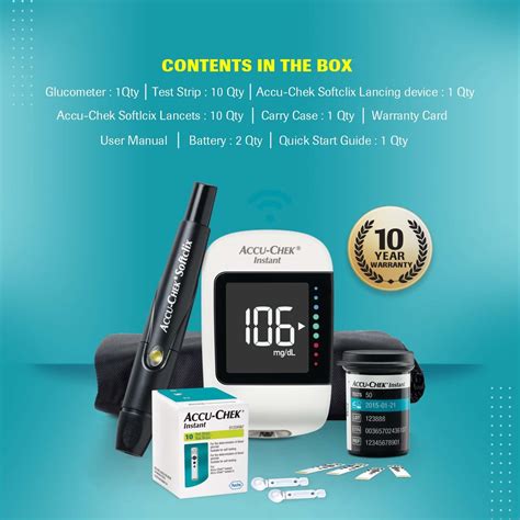 Buy Accu Chek Instant Glucometer With Bluetooth Technology And Mysugr