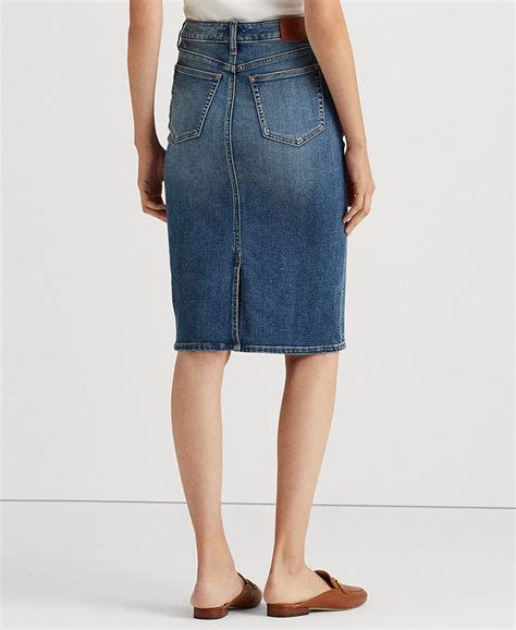 Lauren Ralph Lauren Denim Skirt And Reviews Skirts Women Macys