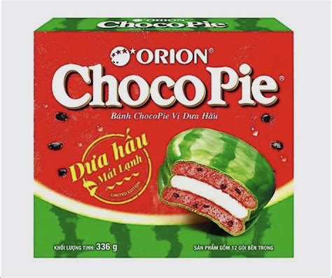 Orion Choco Pie Watermelon Орион Чоко Пай Арбуз 336гр Вьетнам цена с