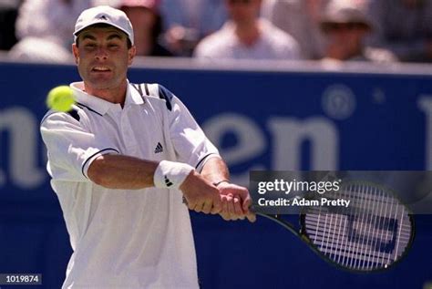 Chris Woodruff Of The Usa In Action Against Tim Henman Of Great News