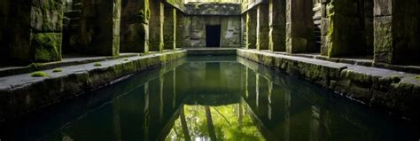 Premium Photo Timeweathered Stone Cistern In Serene Landscape A