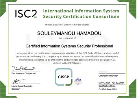 Souleymanou Hamadou Cissp® Cism® Ceh On Linkedin Grc Cism Cissp