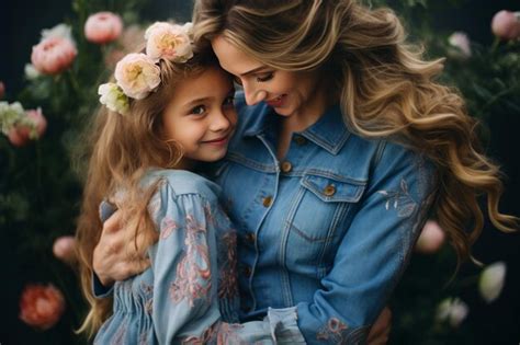 Premium Photo Bond Of Love A Mother Embracing Her Daughter With