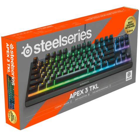 Купить Keyboard Steelseries Apex 3 Tkl Whisper Quiet Switches 64817