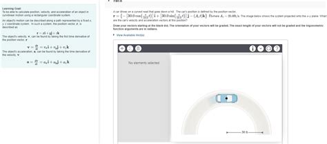 Solved Learning Goal To Be Able To Calculate Position Chegg