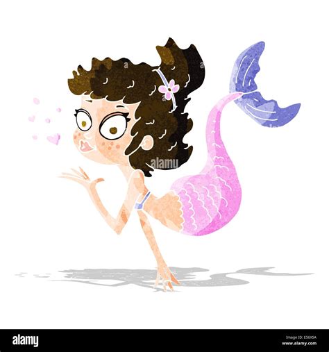 Cartoon Pretty Mermaid Stock Vector Image And Art Alamy