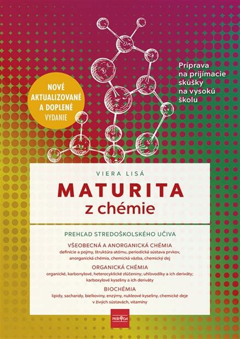 Maturita Z Chémie [kniha] Rndr Viera Lisá Palmknihy Cz