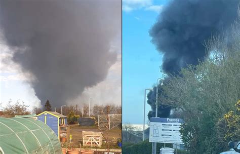 Smoke Billows Over Frances Industrial Estate In Kirkcaldy As Fire Crews