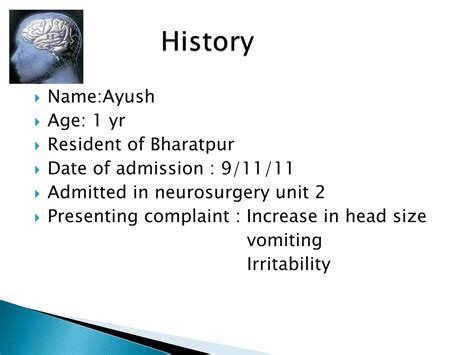 Hydrocephalus Case Presentation 2ppt