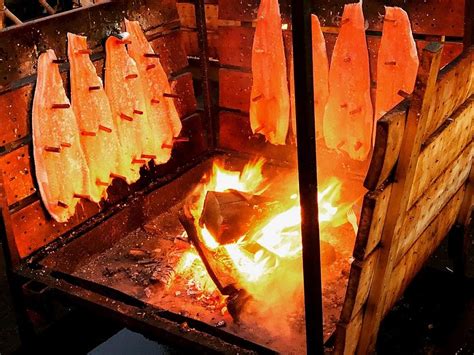Finnischer Flammlachs Equipment Und Zubereitung Dfg Hessen E V