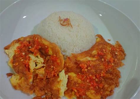 Resep Nasi Telur Dadar Sambal Korek Oleh Wawia Ni Made Cookpad