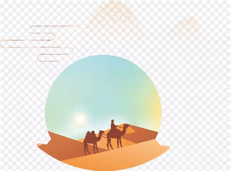 一带一路沙漠骆驼背景PNG图片素材下载 图片编号qnzakmrq 免抠素材网