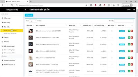 Miễn Phí Website Thương Mại điện Tử Bán đồng Hồ Csdl Sql Sever Sàn Giao Dịch Source