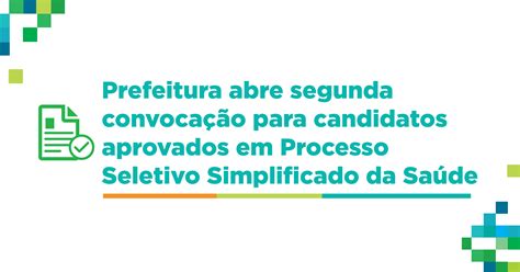 Prefeitura abre segunda convocação para candidatos aprovados em