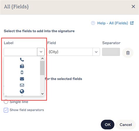 Working With The All Fields Signature Element Exclaimer Knowledge Base