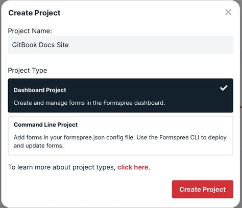 Adding A Form To GitBook Formspree
