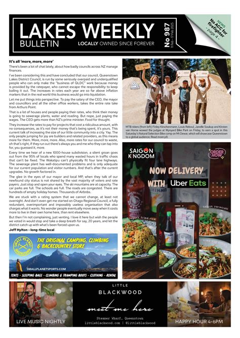 Issue Lakes Weekly Bulletin