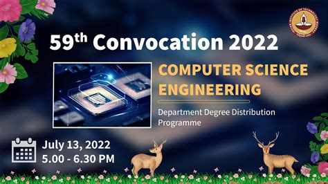 59th Convocation 2022 Iit Madras Computer Science Engineering Youtube