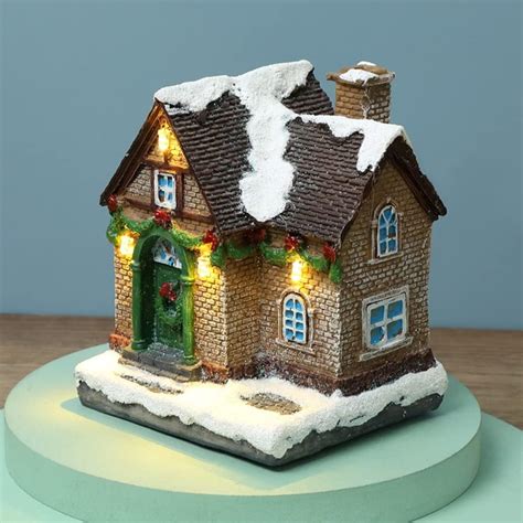 Buy Xiaoxin Christmas Village Houses LED Lighted Christmas Village Houses Christmas Ornaments