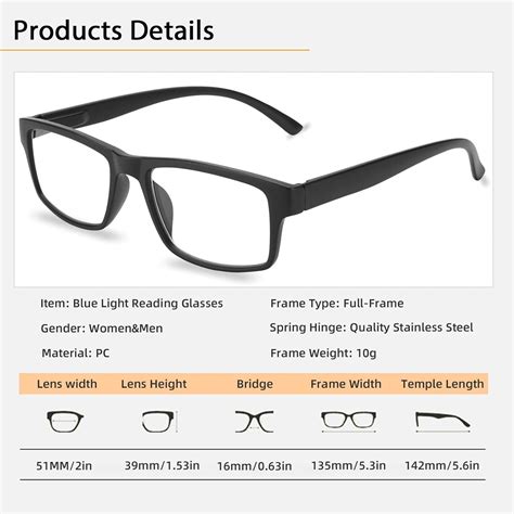 2 Pack Reading Glasses Classic Black Frames Blue Light Blocking
