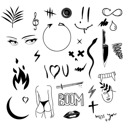 Premium Vector Vector Set Of Old School Tattoo Designs Hand Drawn
