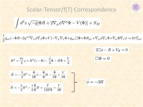 PPT Scalar Tensor Correspondence With F T Theory PowerPoint Presentation ID