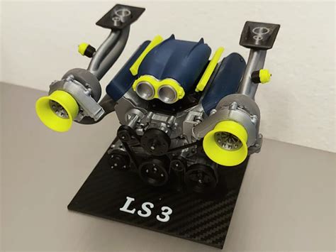 Motor Mount For Ls3 Engine Model By Danko Creates By Florian Makerworld Download Free 3d Models