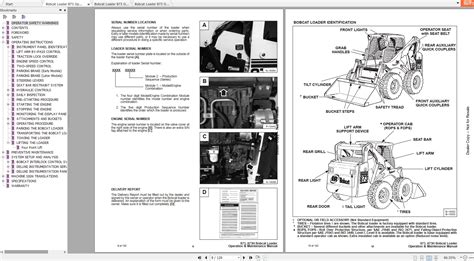 Bobcat Loader 873 Operation And Maintenance Manuals