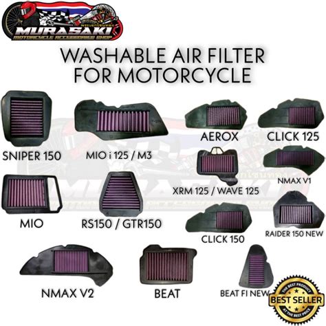 Washable Air Filter Honda PCX150 Yamaha Mio I 125 M3 NMAX High