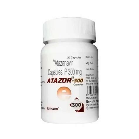 Atazanavir 300Mg Atazor 300 Mg Capsule Emcure Pharmaceuticals Ltd