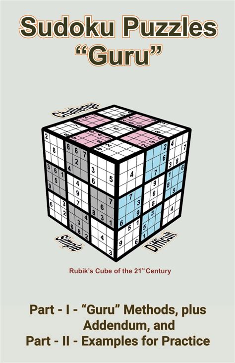 Sudoku Puzzles Guru Part I Guru Methods Plus Addendum And Part