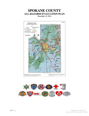 Fillable Online Spokanecounty Incident Evacuation Plan Spokane County