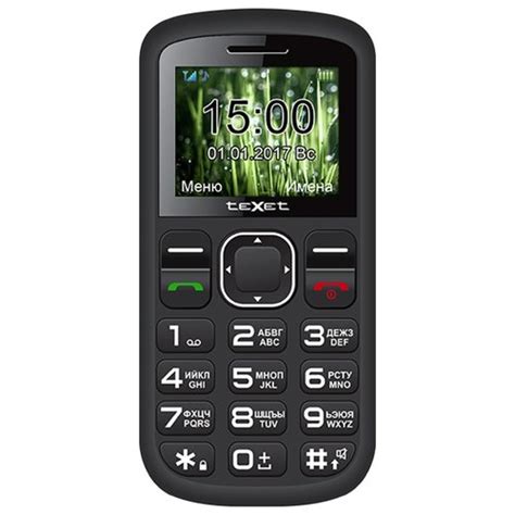 Характеристики Телефон сотовый texet TM-B220 Black Red 1.77", описание ...