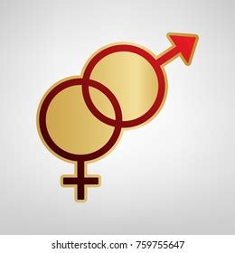 Sex Symbol Sign Vector Red Icon Stock Vector Royalty Free 584866429 Shutterstock