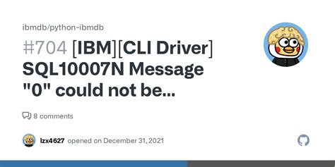 IBM CLI Driver SQL N Message Could Not Be Retrieved Reason Code SQLCODE
