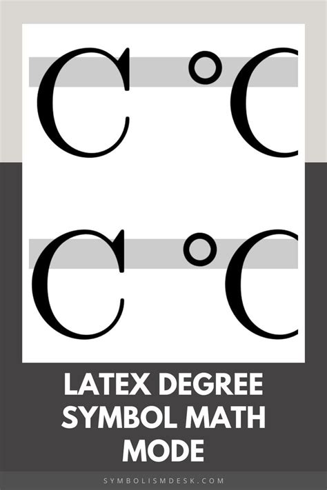 latex degree symbol in math mode explained mathematical expression