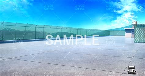 背景美術 学園編（屋上）追加しました（booth販売） 背景素材屋さんみにくるのイラスト Pixiv