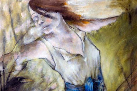 잠자는 숲속의 미녀 젊은 여성의 유화의 디테일 복사 공간 여자에 대한 스톡 벡터 아트 및 기타 이미지 여자 색칠한 이미지
