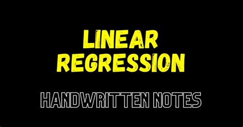 Best Handwritten Data Science Notes 2025 Machine Learning Projects