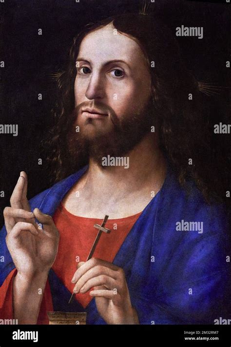 Cristo Benedicente Olio Su Tavola Alvise Vivarini 1498 Milano
