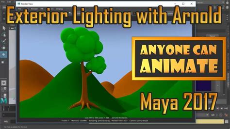 Maya 2017 Tutorial Exterior Lighting And Rendering With Arnold Youtube
