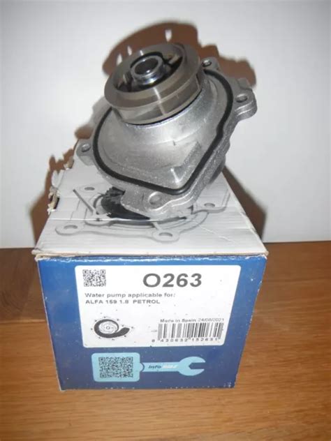 DOLZ O263, ENGINE Water Pump- Alfa Romeo 159, 1.8 Petrol, 2005-2011 £19 ...